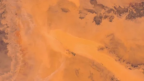 Aerial view of Sahara Desert | Stock Video | Pond5
