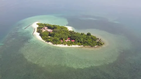 Aerial View Of Selingan Island At Turtl... | Stock Video | Pond5