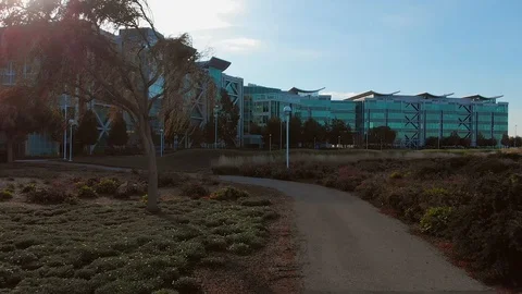 Aerial View of Silicon Valley Tech Compa... | Stock Video | Pond5