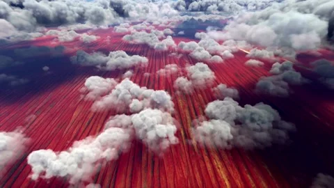 Aerial view of the Simpson Desert 4k ani... | Stock Video | Pond5