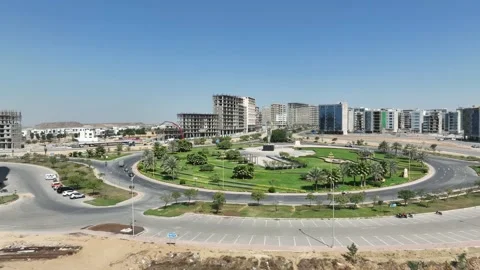 Aerial View Of Sindh Square Roundabout I... | Stock Video | Pond5