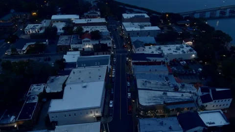 Aerial Small Town Night Stock Videos – Royalty-Free HD & 4K Videos