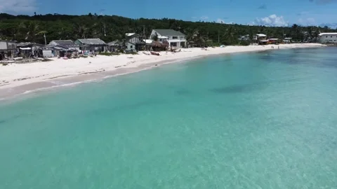 Aerial view of the Sound Bay Beach of Sa... | Stock Video | Pond5