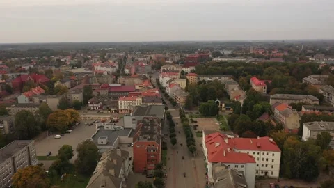 Aerial view of the Sovetsk town in Kalin... | Stock Video | Pond5