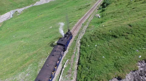 Aerial Steam Train Stock Video Footage | Royalty Free Aerial Steam ...