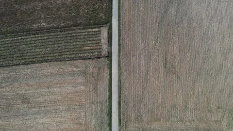 Aerial view of a street trough arid and ... | Stock Video | Pond5