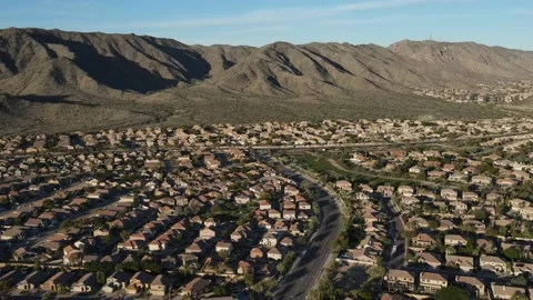 Aerial View of Suburbs in Phoenix, Arizo... | Stock Video | Pond5