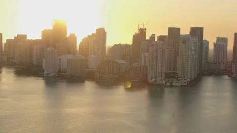 Aerial view at sunset of Point View Down... | Stock Video | Pond5