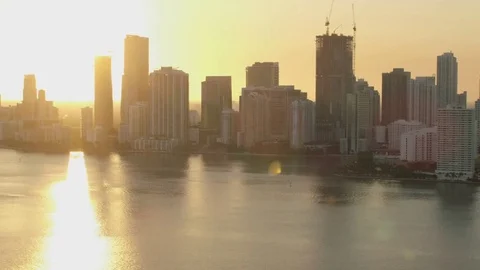 Aerial view at sunset of Point View Down... | Stock Video | Pond5