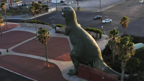 Aerial view of a T-Rex, one of the Cabaz... | Stock Video | Pond5