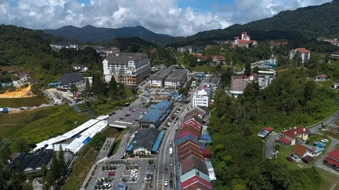 Aerial view Tanah Rata Town, Cameron Hig... | Stock Video | Pond5