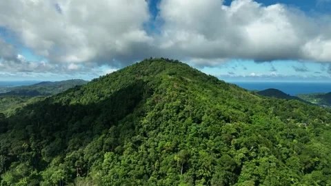 Aerial view tilt up shot over mountains ... | Stock Video | Pond5