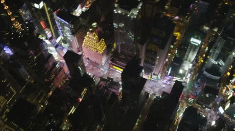 Times Square New York Aerial Stock Footage ~ Royalty Free Stock Videos ...