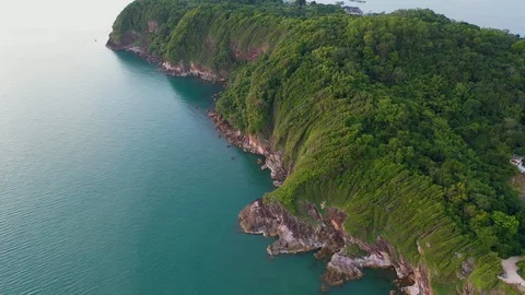 Aerial view Top view aerial video of bea... | Stock Video | Pond5