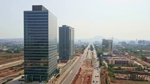 Aerial View Trade Center Towers, Abuja C... | Stock Video | Pond5