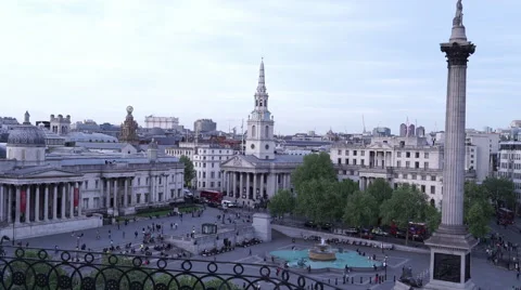 Trafalgar Square Aerial Stock Videos – Royalty-Free HD & 4K Videos