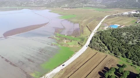 aerial view of underground sinkhole wate... | Stock Video | Pond5