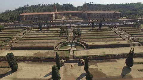 Aerial view of the Union Buildings and N... | Stock Video | Pond5