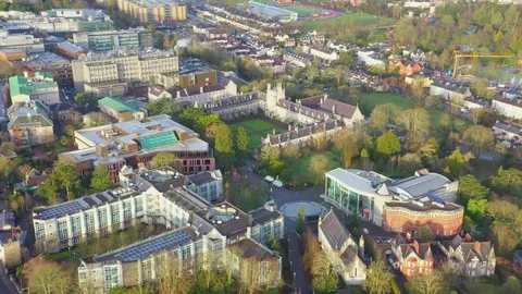 Aerial view of University College Cork ... | Stock Video | Pond5