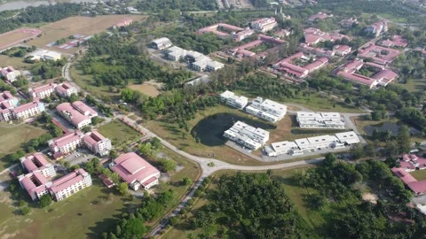 Aerial view USM campus | Stock Video | Pond5