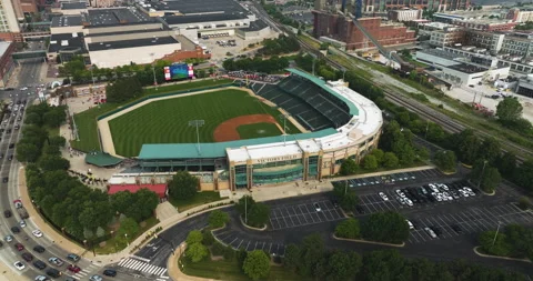 Aerial View of Victory Field Stadium - H... | Stock Video | Pond5