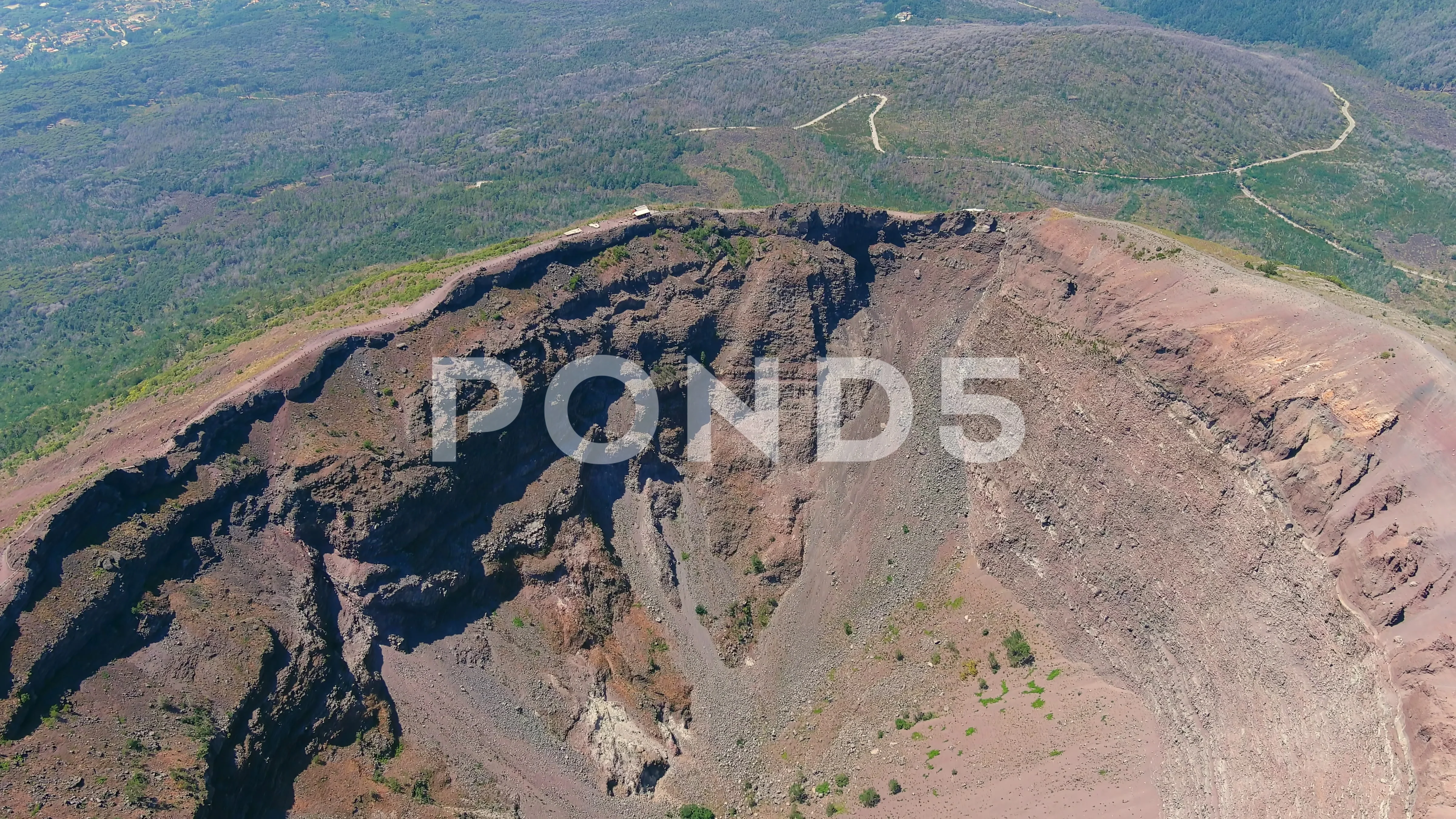The Inside Of Mount Vesuvius