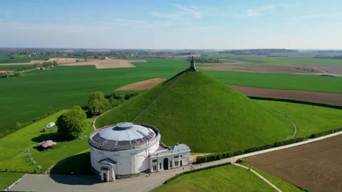 Aerial View at the Waterloo Hill with th... | Stock Video | Pond5