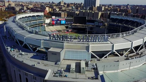 Yankee Stadium Aerial Stock Footage ~ Royalty Free Stock Videos | Pond5