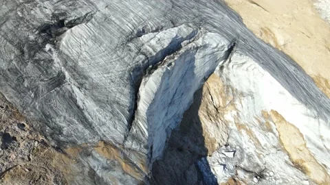 Aerial views of the collpase in the nort... | Stock Video | Pond5