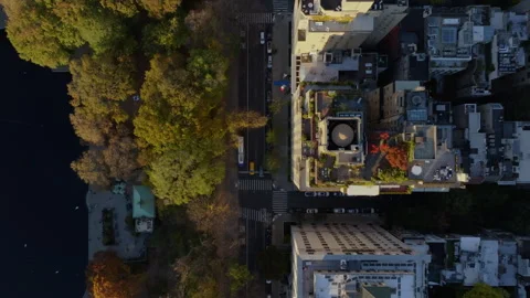 Aerial views reveal the grid layout of t... | Stock Video | Pond5