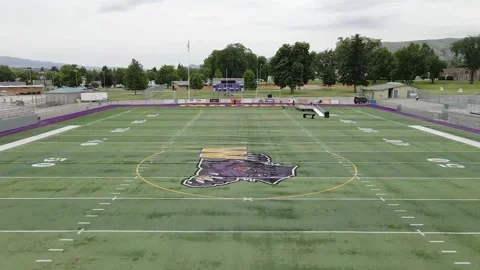 Aerial of Wenatchee Panthers American Fo... | Stock Video | Pond5