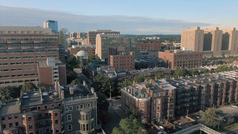 Boston University Aerial Stock Footage ~ Royalty Free Stock Videos | Pond5