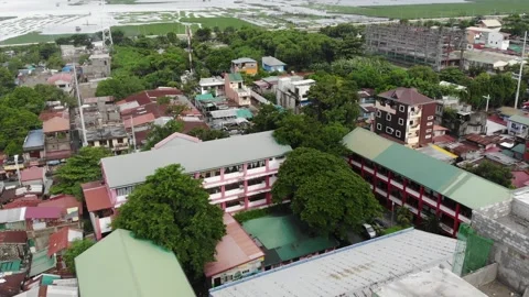 Aerial/Drone shot of urban in Philippine... | Stock Video | Pond5