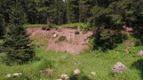 Aerials of 'earthquake scarp' from the 1... | Stock Video | Pond5