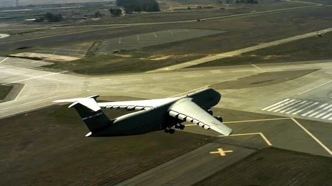 Aerials of the U.S. Air Force Air Mobili... | Stock Video | Pond5