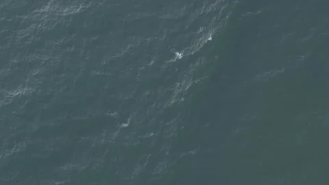 Aeril top view of calm ocean waves movem... | Stock Video | Pond5