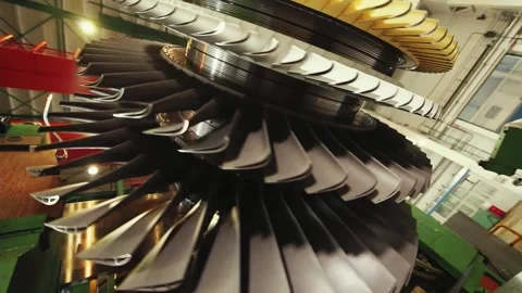 Aero engine assembly workshop | Stock Video | Pond5