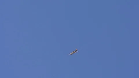 Aerobatic display: airplane various mane... | Stock Video | Pond5