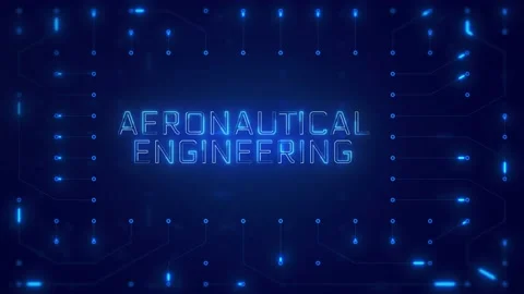 Aeronautical Engineering Word Text with ... | Stock Video | Pond5