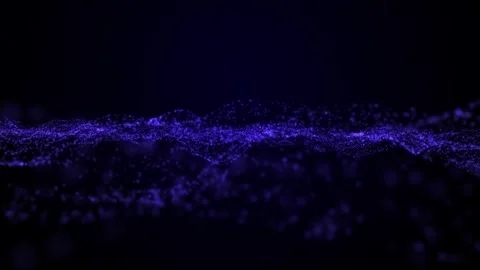 Aesthetic Abstract Wavy Particle Balls L... | Stock Video | Pond5