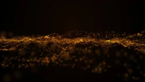 Aesthetic Abstract Wavy Particle Balls L... | Stock Video | Pond5