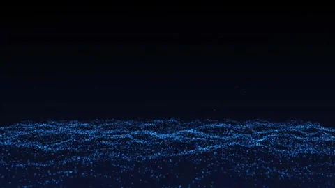 Aesthetic Abstract Wavy Particle Balls L... | Stock Video | Pond5