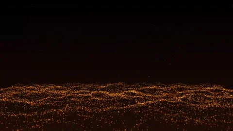 Aesthetic Abstract Wavy Particle Balls L... | Stock Video | Pond5