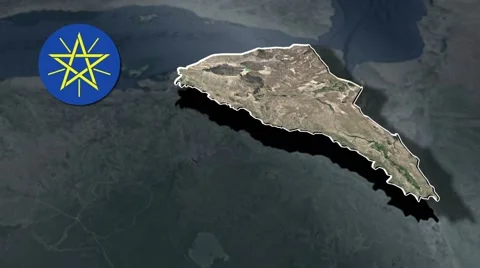 Afar Region with Coat Of Arms Animation ... | Stock Video | Pond5