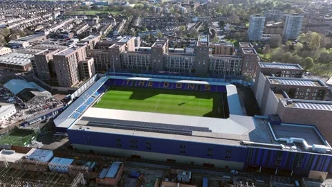 AFC Wimbledon Stadium Plough Lane Aerial... | Stock Video | Pond5