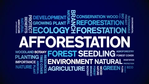 Afforestation animated word cloud,animat... | Stock Video | Pond5