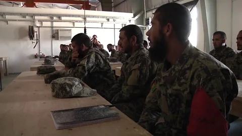 Afghan National Army Engineering School ... | Stock Video | Pond5