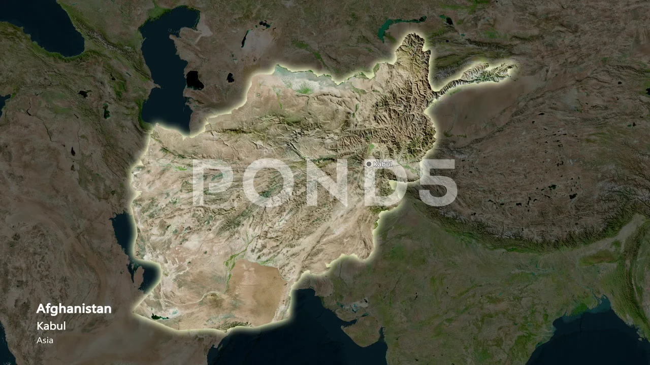 Afghanistan Map And Satellite Image Satellite Map Of Kabul Afghanistan