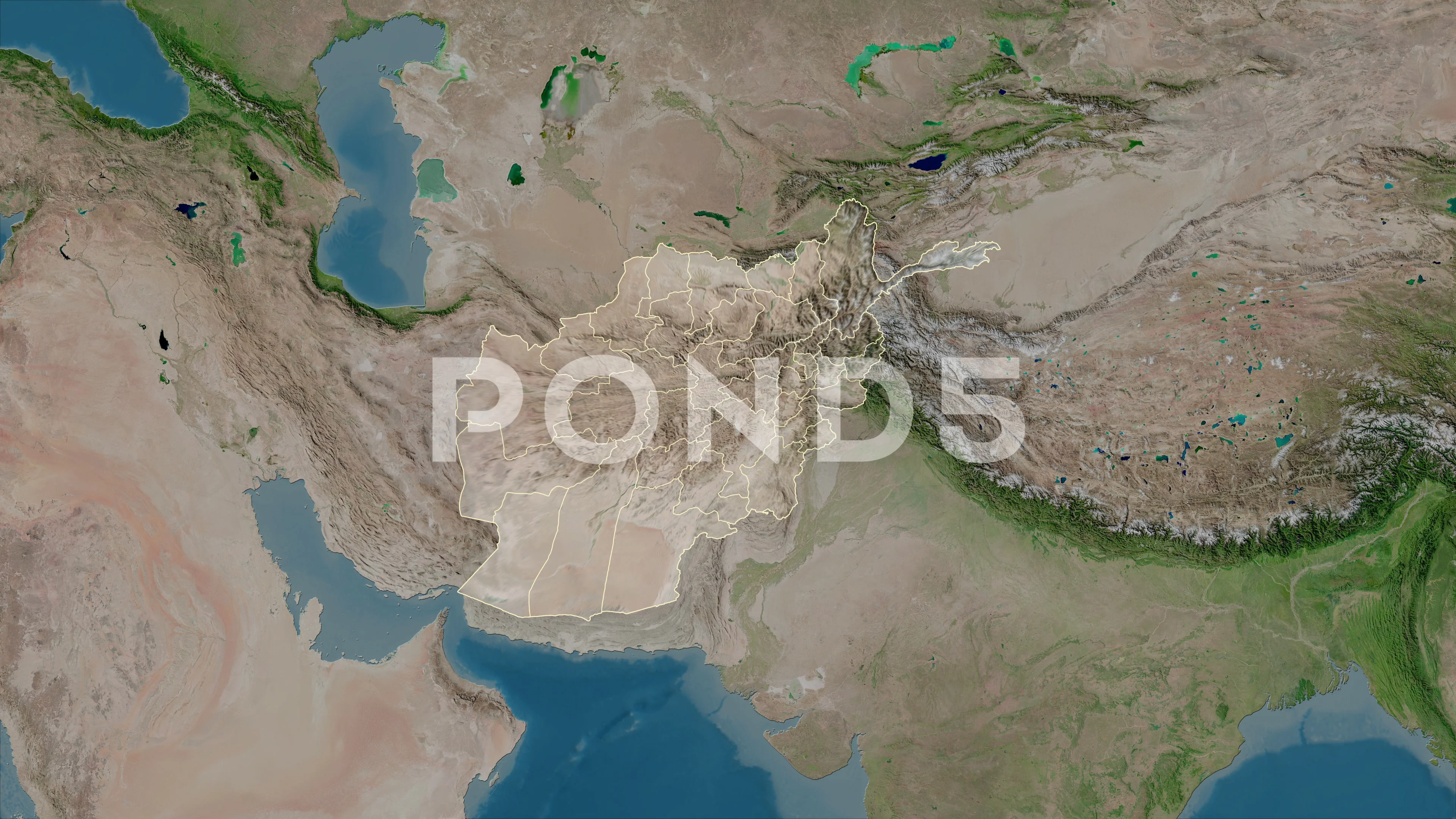 Afghanistan Map And Satellite Image Satellite Map Of Kabul Afghanistan