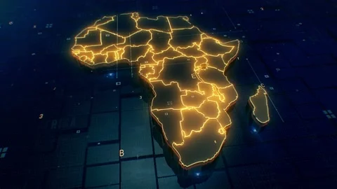 Africa Map Stock Video Footage | Royalty Free Africa Map Videos | Pond5